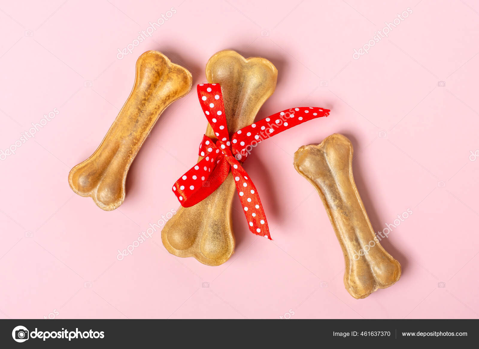 Red Dog Bone Background