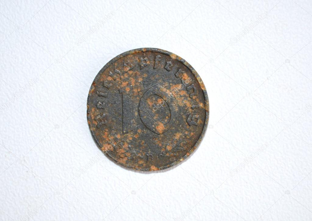 German coin from the Second World War — Stock Photo © YuliyaM #61641397