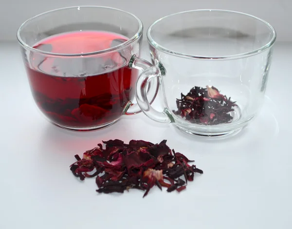 Red Hibiscus tea - Stock Image - Everypixel