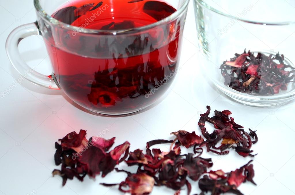 Red Hibiscus tea — Stock Photo © YuliyaM #67426905