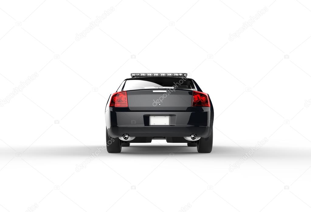 Back Of Car White Background