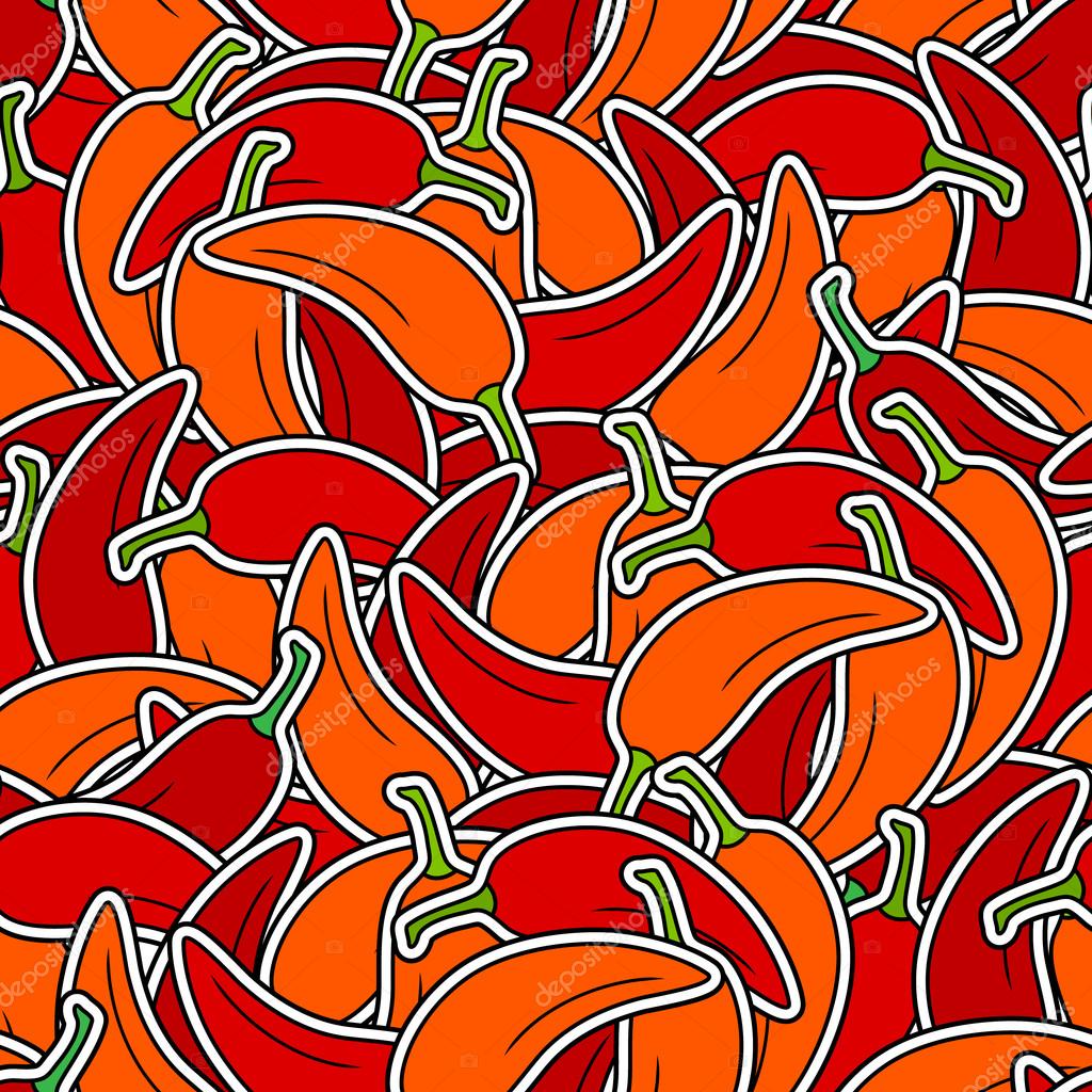 Peppers seamless background Stock Vector Image by ©vitalkaka #68581883