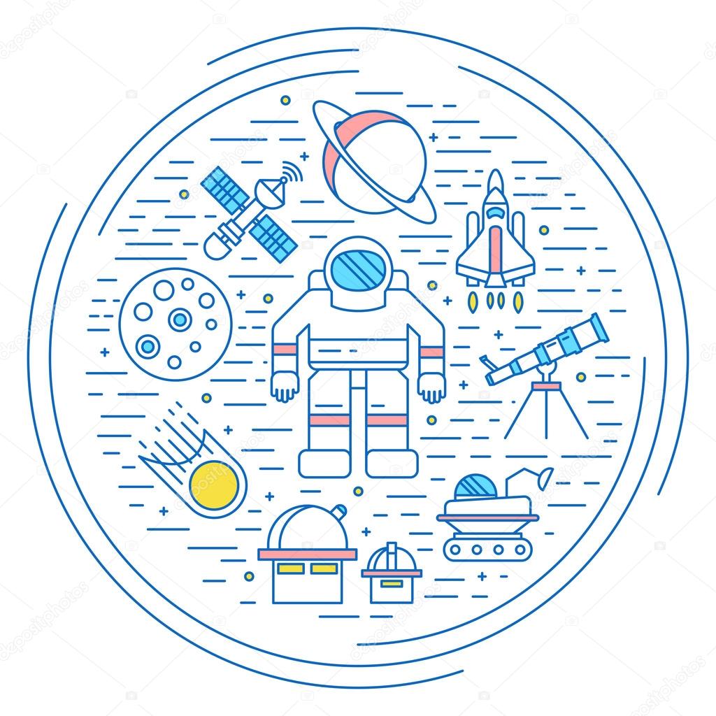 Space Universe Concept Stock Vector by ©Mogil 123074926