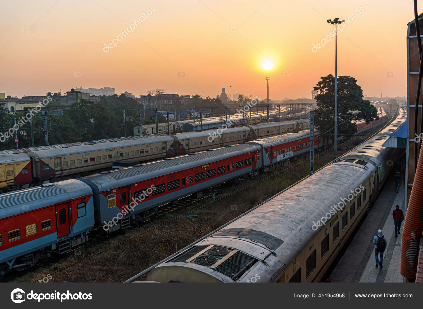 View Express Trains Junction Railway Station Indian Railways System ...