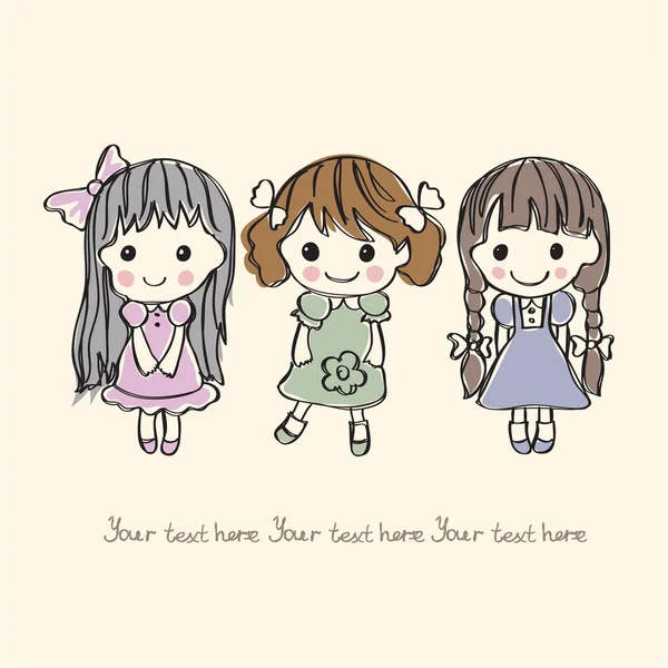 29,205 Little girls Vector Images - Free & Royalty-free Little girls ...