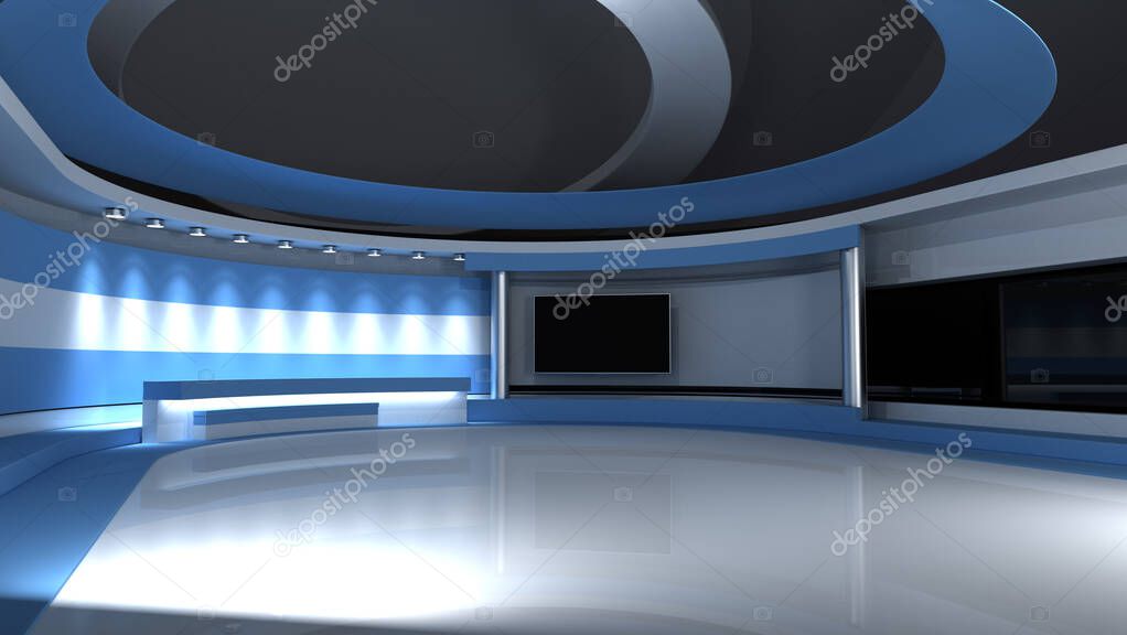 Estudio de TV. Argentina. Bandera Argentina. Estudio de noticias. Animaci n Loop. Fondo para ...