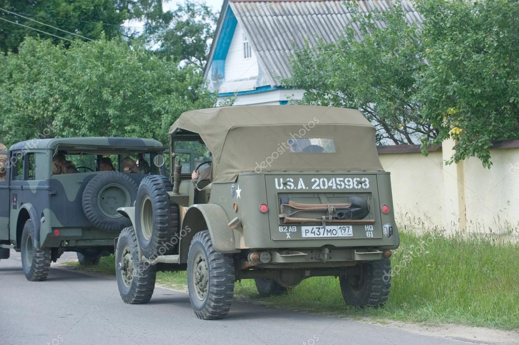 Retro car Dodge WC-57 Command Car at the 3rd international meeting of ...