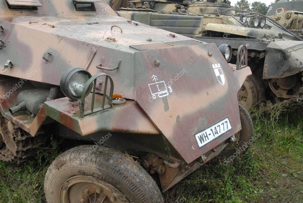 Czechoslovak post-war armored vehicle Tatra OT-810 in the Museum in ...