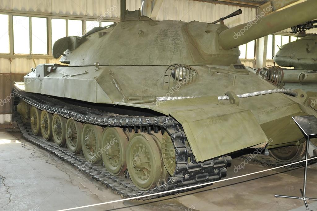 Experienced heavy tank IS-7 (Joseph Stalin-7) in the Museum of armored ...