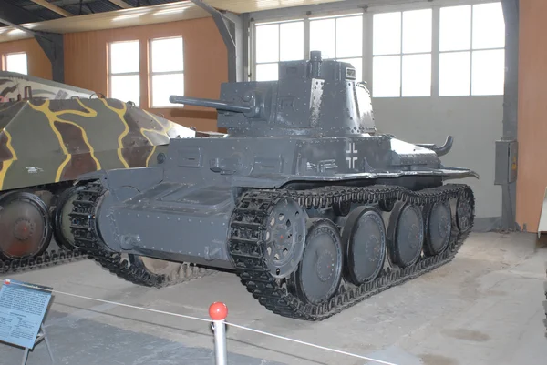 Czechoslovak tank LT-38 "Prague" Pz.Kpfw.38(t) in German painting in the Museum of armored ...