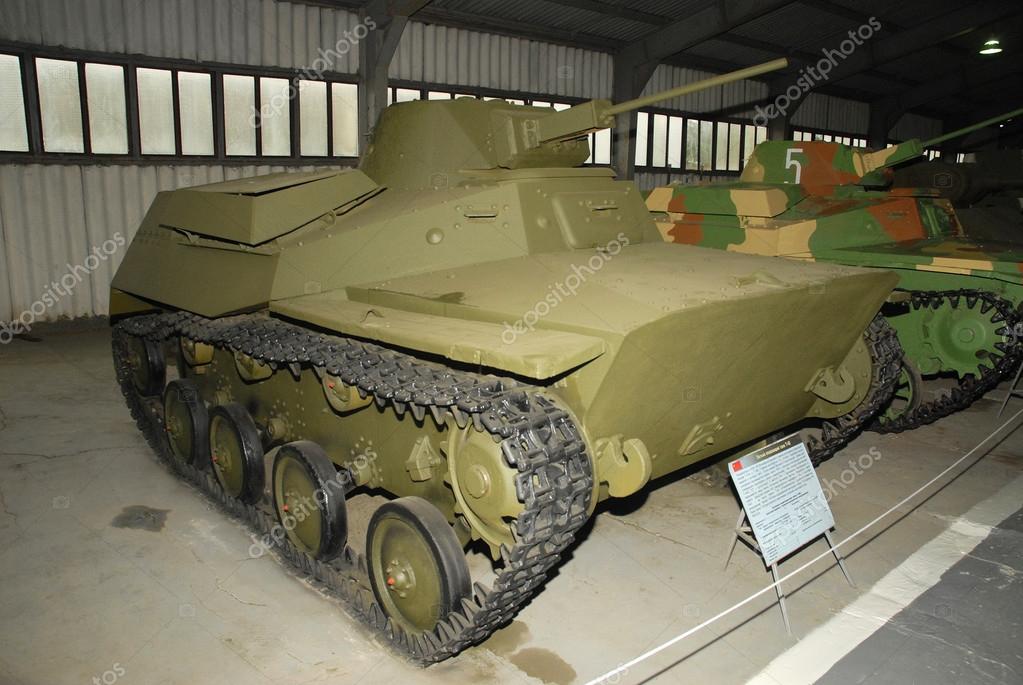 Soviet light tank T-40 in the Museum of armored vehicles, Kubinka ...