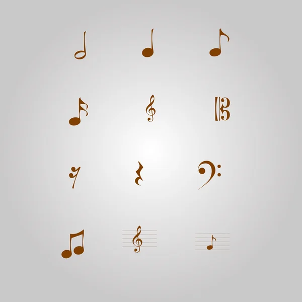 Vector musical notes Stock Vector Image by ©Lucaso #117699390