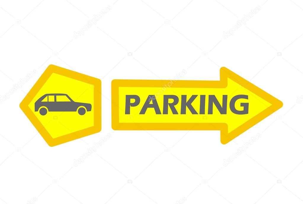 Car parking tag — Stock Vector © Lucaso #71035149