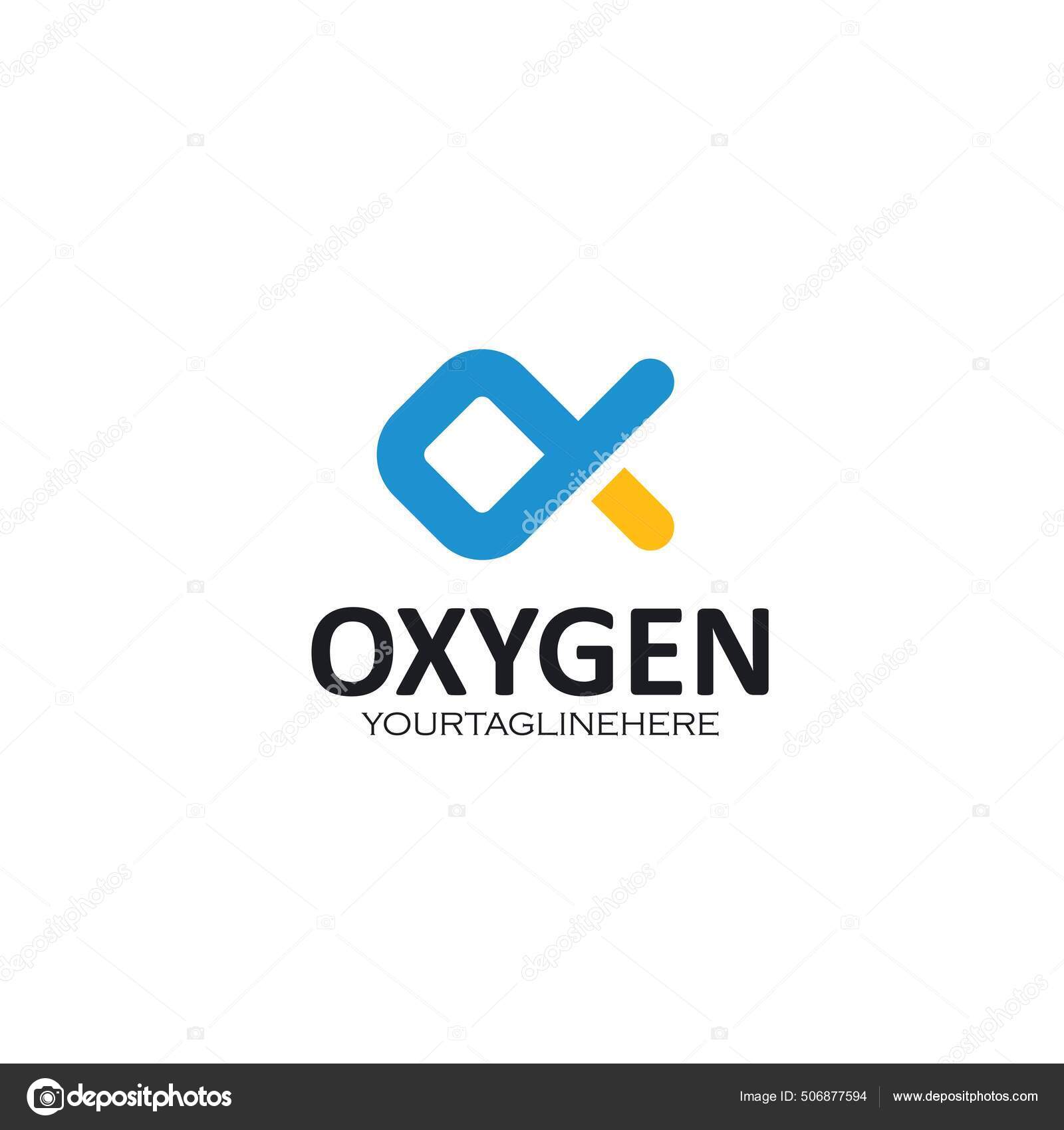 Letter Oxygen Icon Vector Concept Design Web Template Stock Vector ...