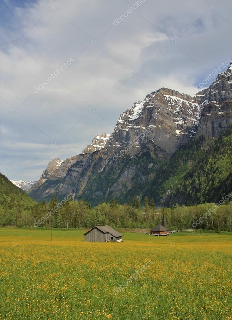 Spring season in Switzerland — Stock Photo © Perreten #110640890