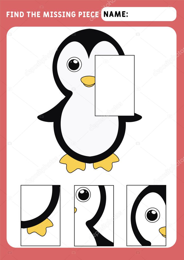 Encuentra la pieza que falta y completa la imagen. Puzzle actividad de ...