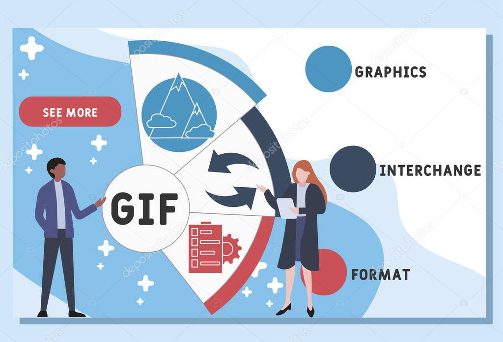 Plantilla de diseño web vectorial. GIF - Graphics Interchange Format ...