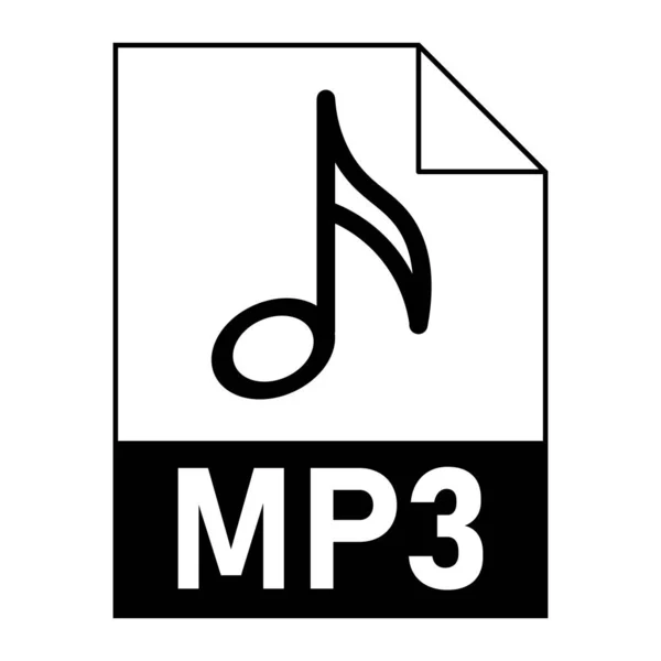 White Mp3 Audio Logo