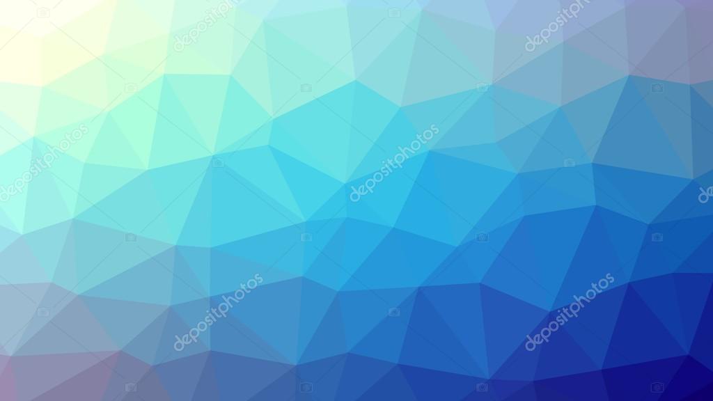 Abstract triangle geometrical bright blue background. Popular prismatic ...