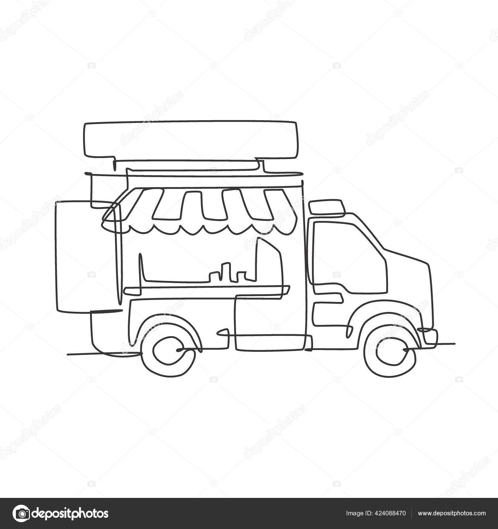 Taco Truck Drawing