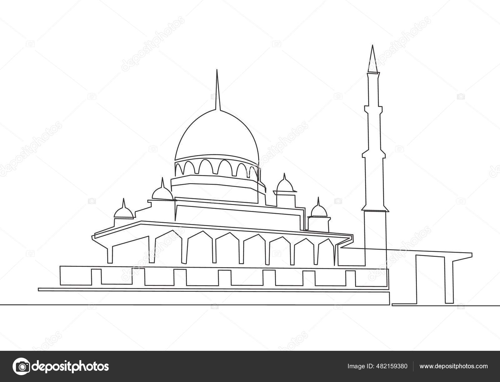 Islamic Mosques Drawing