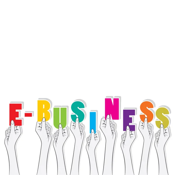 Hands holding colorful letters Stock Vector by ©vectotaart 100712258