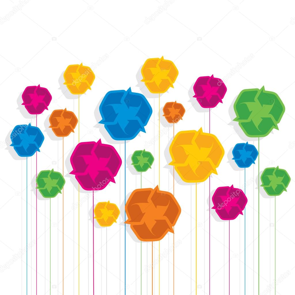 Creative recycle symbol pattern background Stock Vector by ©vectotaart ...