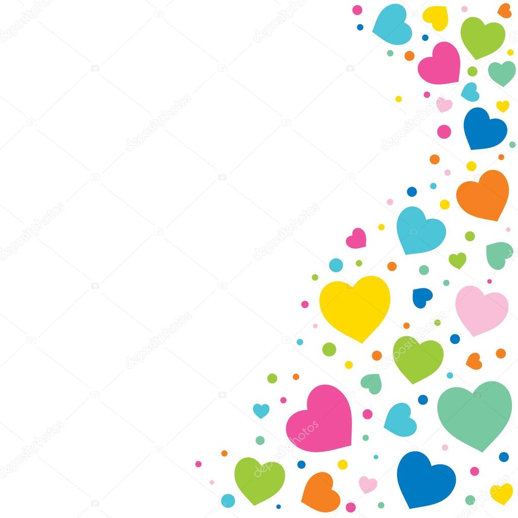 Colorful Heart Borders