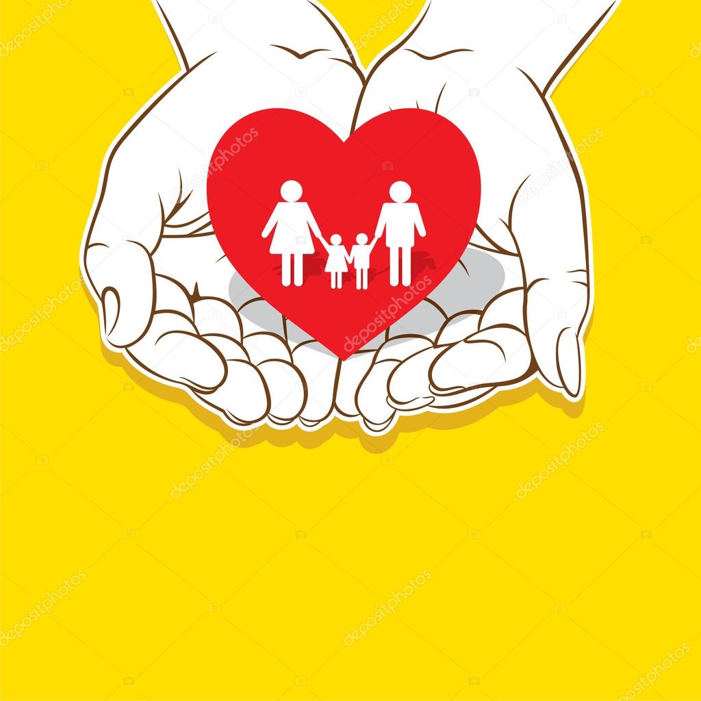 Safe or secure family concept Stock Vector Image by ©vectotaart #80840060