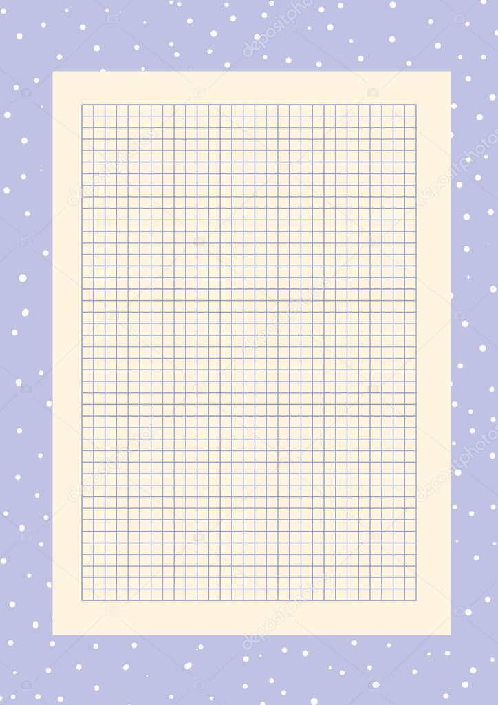 academic planner 5mm 10mm notes Including 5 colors. Graph paper ...