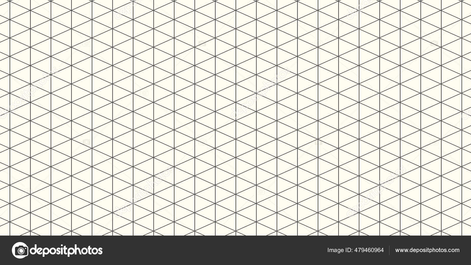 Grid paper. Isometric color grid on white background. Abstract lined ...