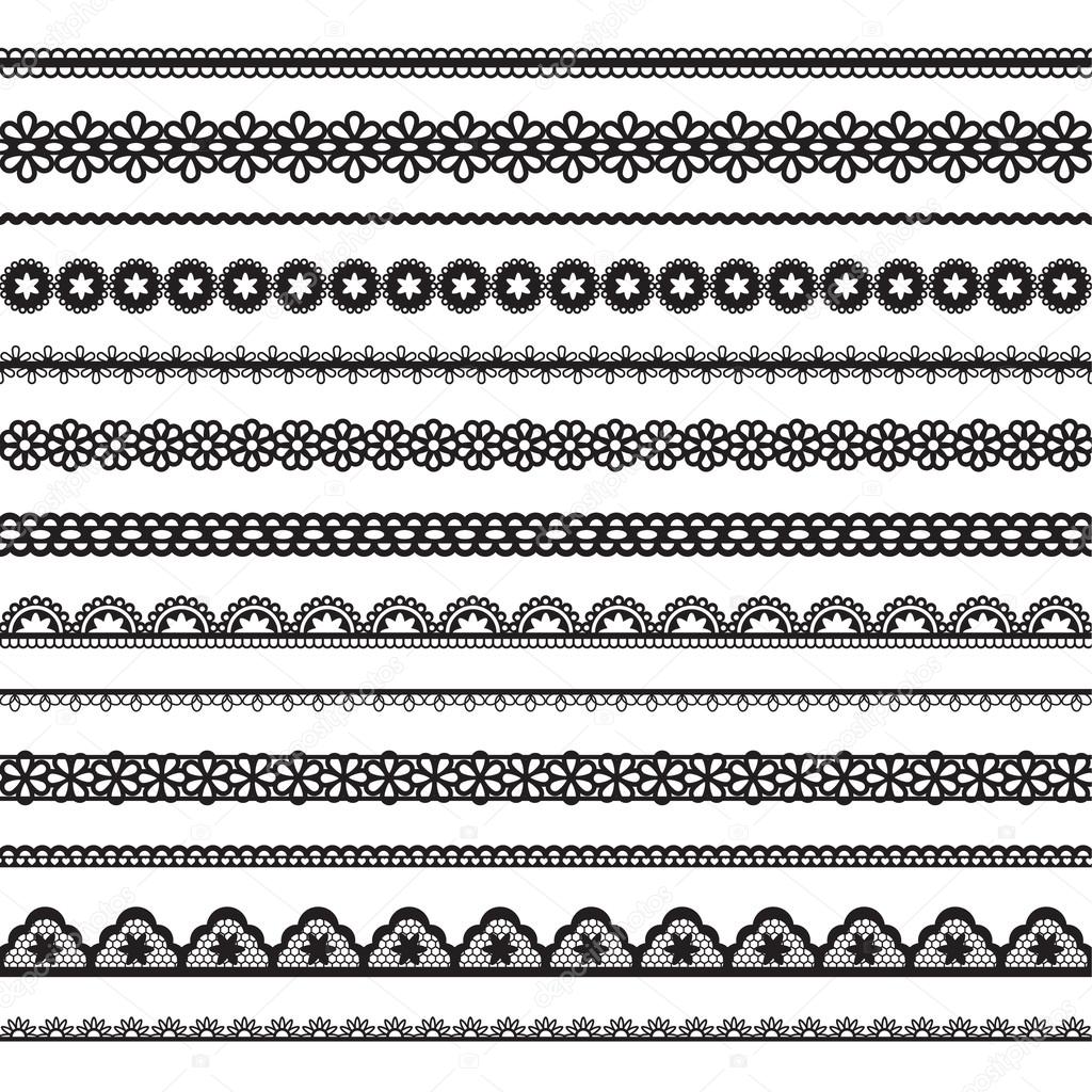 Collection of vector seamless lace Stock Vector Image by ©roomoftunes ...