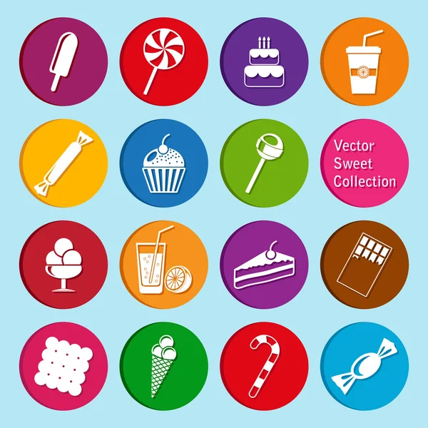 Vector collection: sweets icons — Stock Vector © roomoftunes #49631183