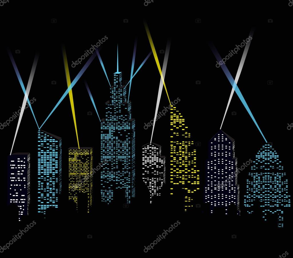 City lights Stock Vector Image by ©ngocdai86 #52418033