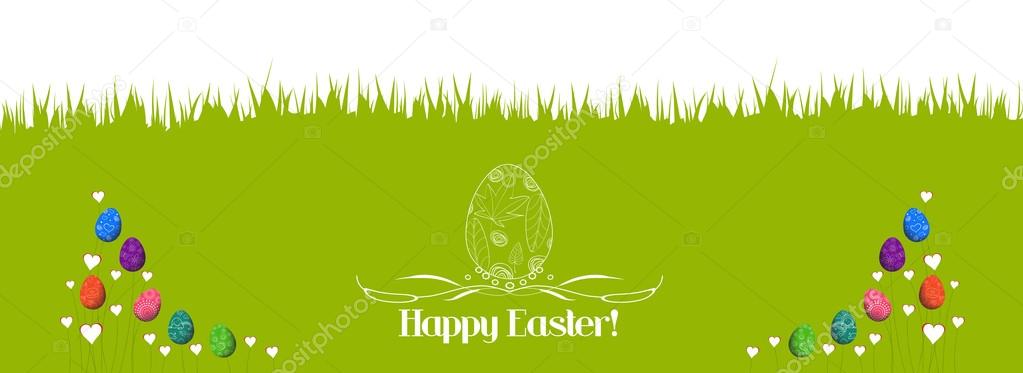 Happy Easter. Spring banner Stock Vector by ©ngocdai86 98400626