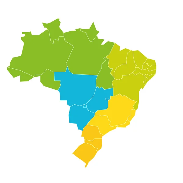 Imagens vetoriais Mapa estados brasil | Depositphotos