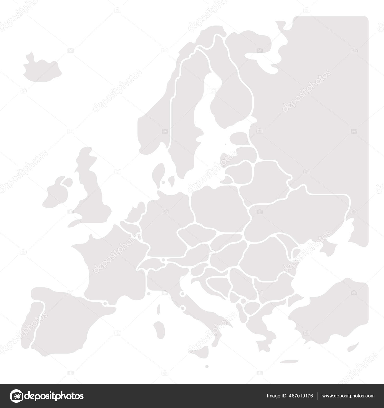 Simple Blank Map Of Europe