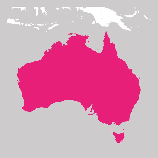 Simplified map of Australia divided into states and territories. Black ...