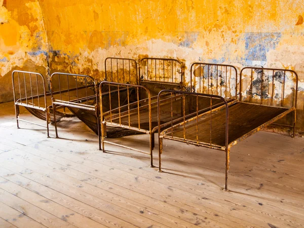 Old rusty bed in an abandoned room Stock Photos, Royalty Free Old rusty ...