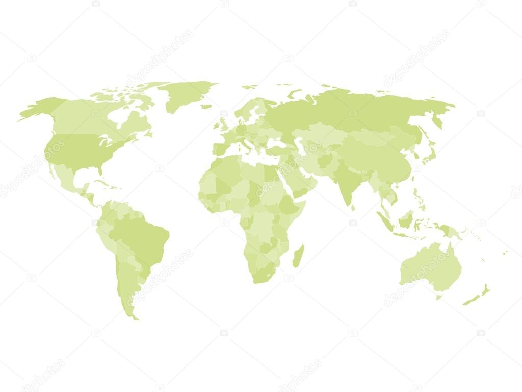 Carte politique vierge du monde image vectorielle par pyty ...