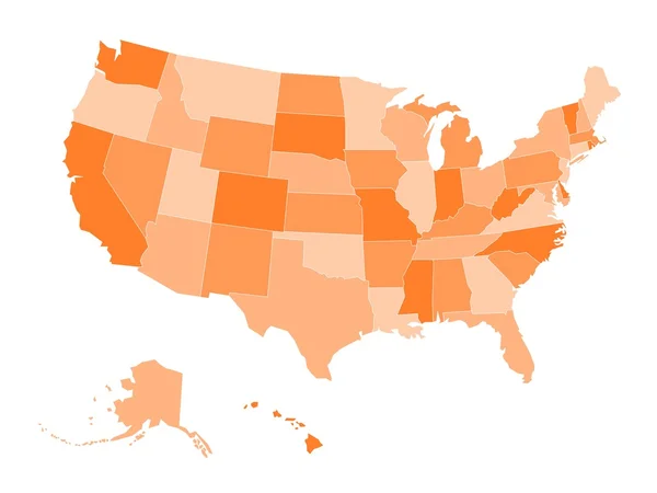 Mapa político de estados unidos vektörler | Mapa político de estados ...