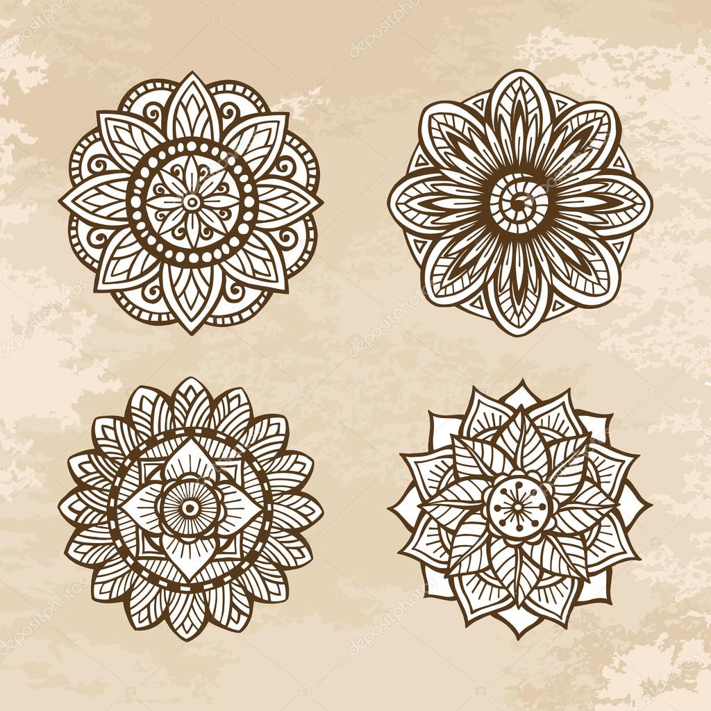 Elemento Mandalas Vector de stock por ©JalloM 54888475