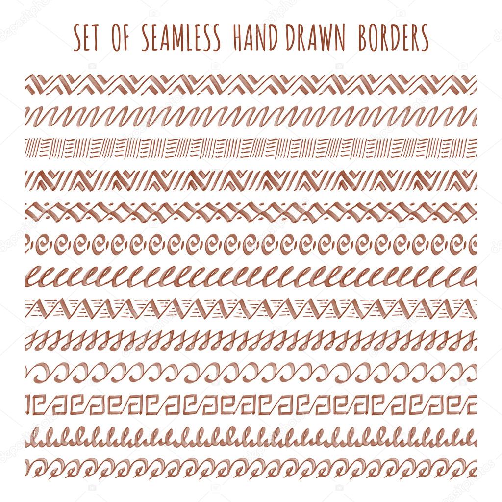 Hand Drawn Borders Stock Vector Image by ©JalloM #64626115