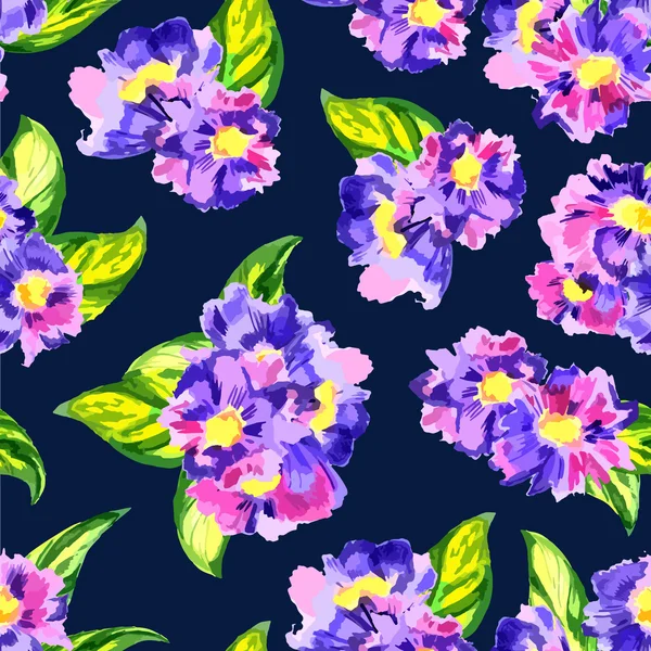 Seamless Flower Pattern Stock Vector Image By ©jallom 63161553