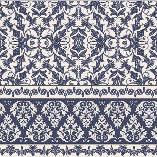 Damask border Stock Vectors, Royalty Free Damask border Illustrations ...