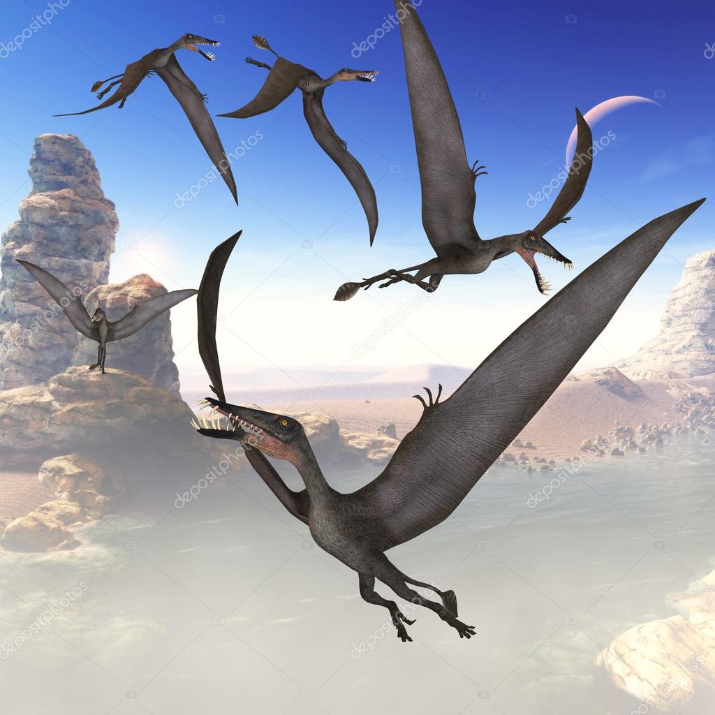 Dorygnathus Flying Reptiles — Stock Photo © CoreyFord #84022130