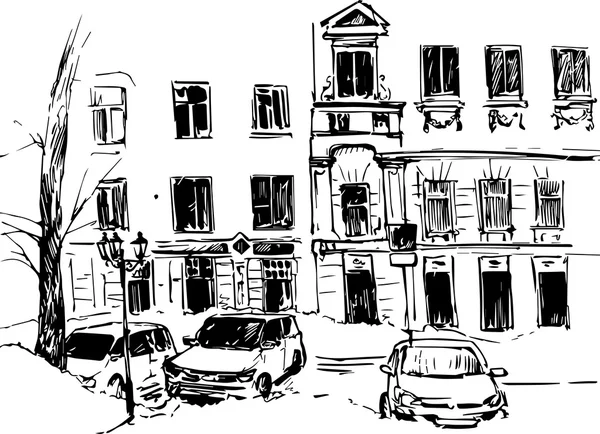 Hand drawn urban sketch Stock Vector Image by ©cat_arch_angel #96901340