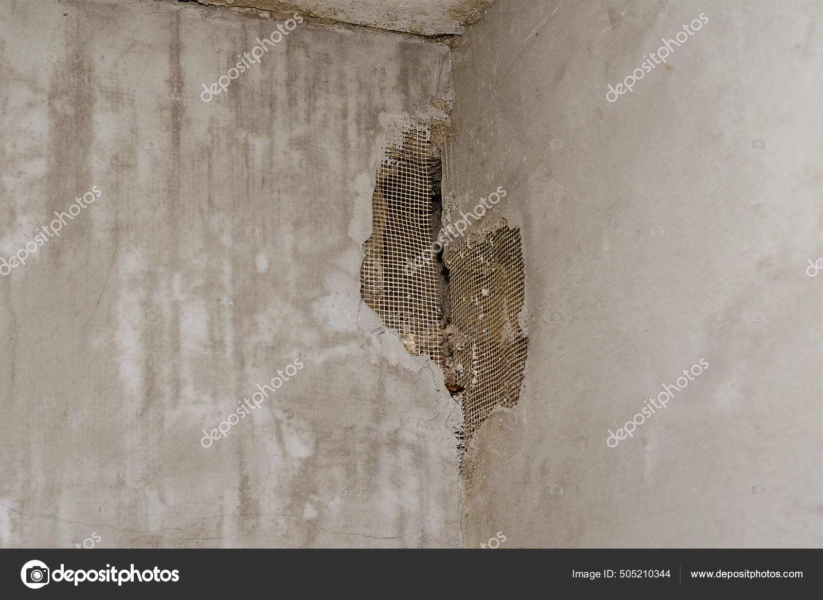 Ventilation Holes Covered Mesh Wall Intersection Interior Walls Ceiling ...
