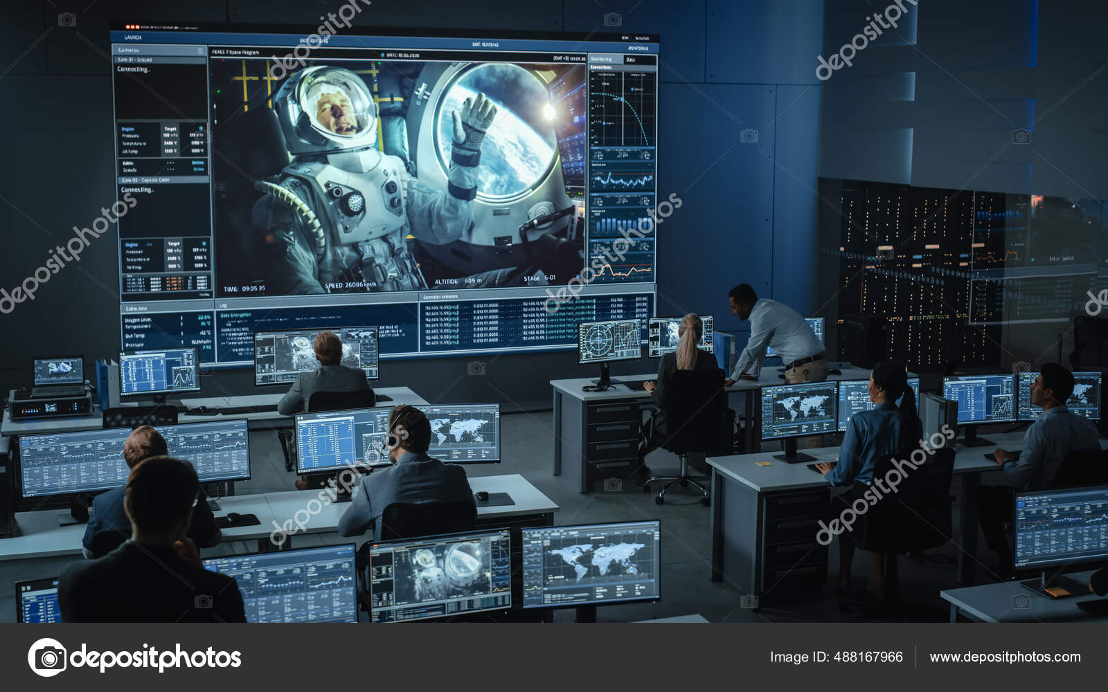 Modern Nasa Control Room