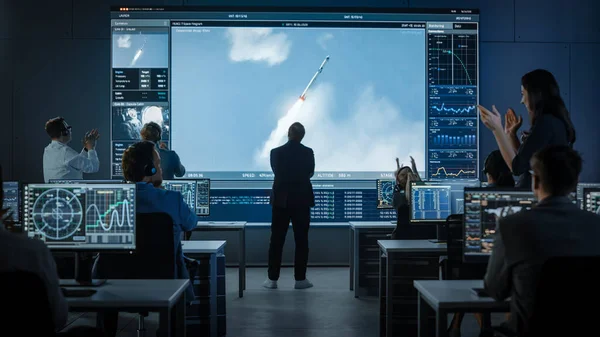 Nasa Control Room Celebration